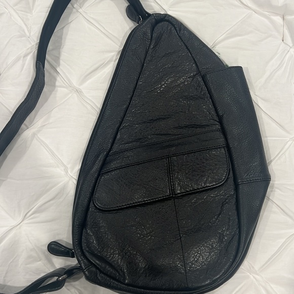 Ameribag | Bags | Leather Ameribag Sling Crossbody Bag Multiple Pockets And Compartments 5inch ...